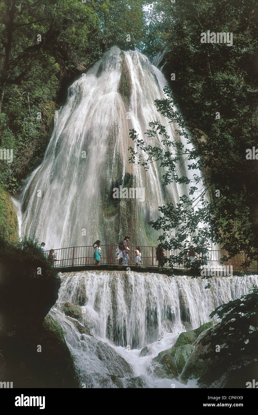 Mexico - Nuevo Leon - Monterrey. Waterfall Ponytail (Cola de Caballo ...