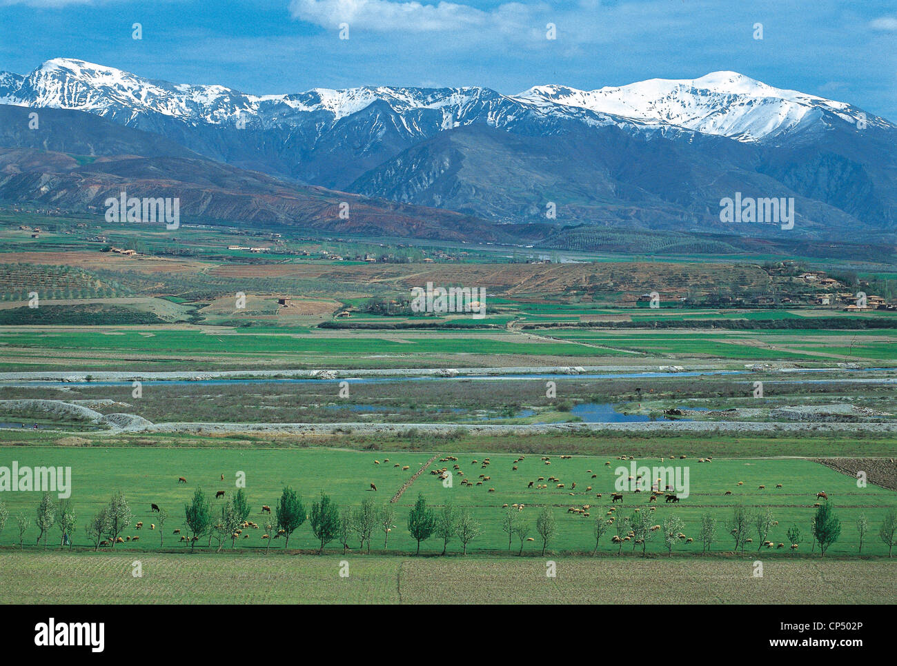 Albania - Kukes District - Drin River valley between Kukes and Peshkopi ...