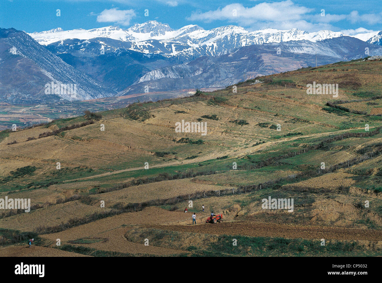 Albania - Kukes District - Drin River valley between Kukes and Peshkopi ...