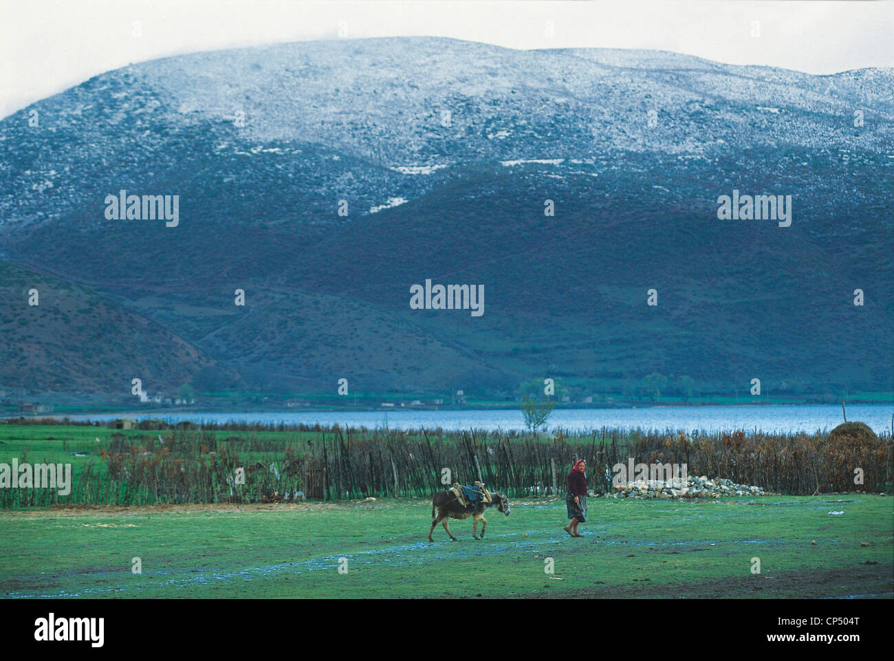 Albania - Lin. The Lake Ohrid (Ohrid Stock Photo - Alamy