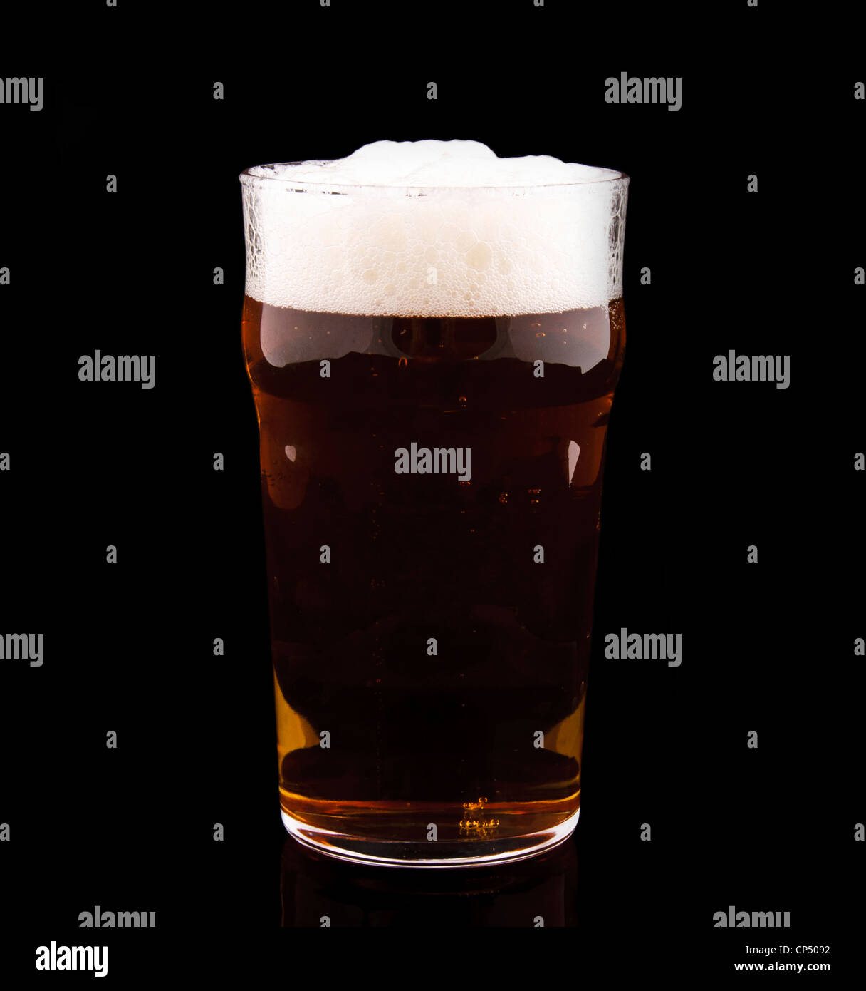Pint of the red beer Stock Photo - Alamy