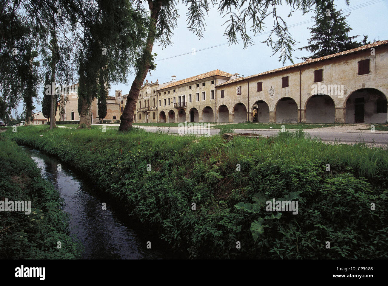 Friuli Venezia Giulia Palace Cordovado Cecchini Library Stock Photo - Alamy