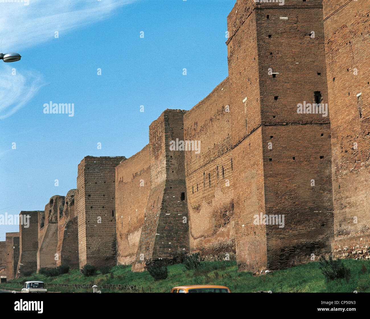 Lazio - Rome. The Aurelian walls, the third century AD Stock Photo - Alamy