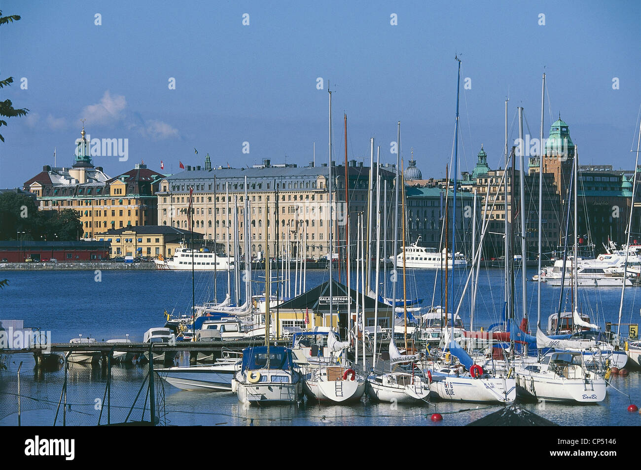 SWEDEN STOCKHOLM Strandvagen MARINA Stock Photo - Alamy