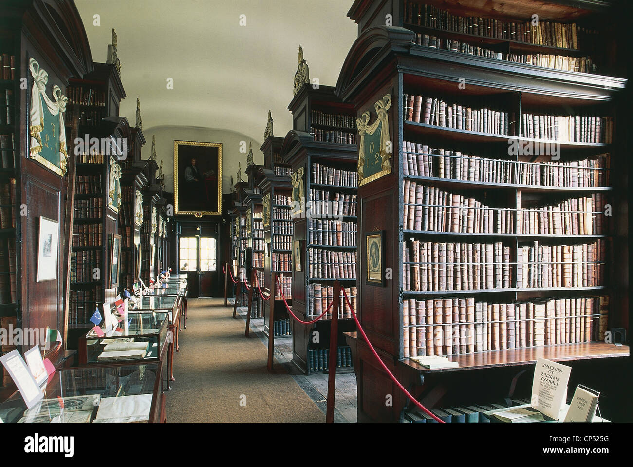 Ireland - Dublin - The interior of Marsh's Library, the oldest library ...