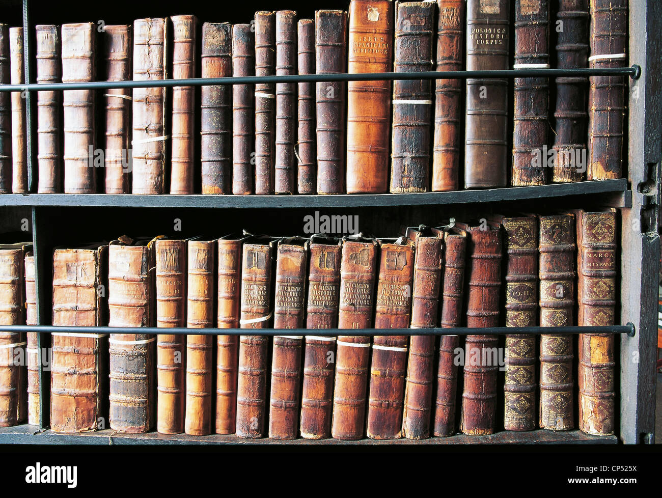 Ireland - Dublin. Books stored at Marsh's Library, the oldest library ...