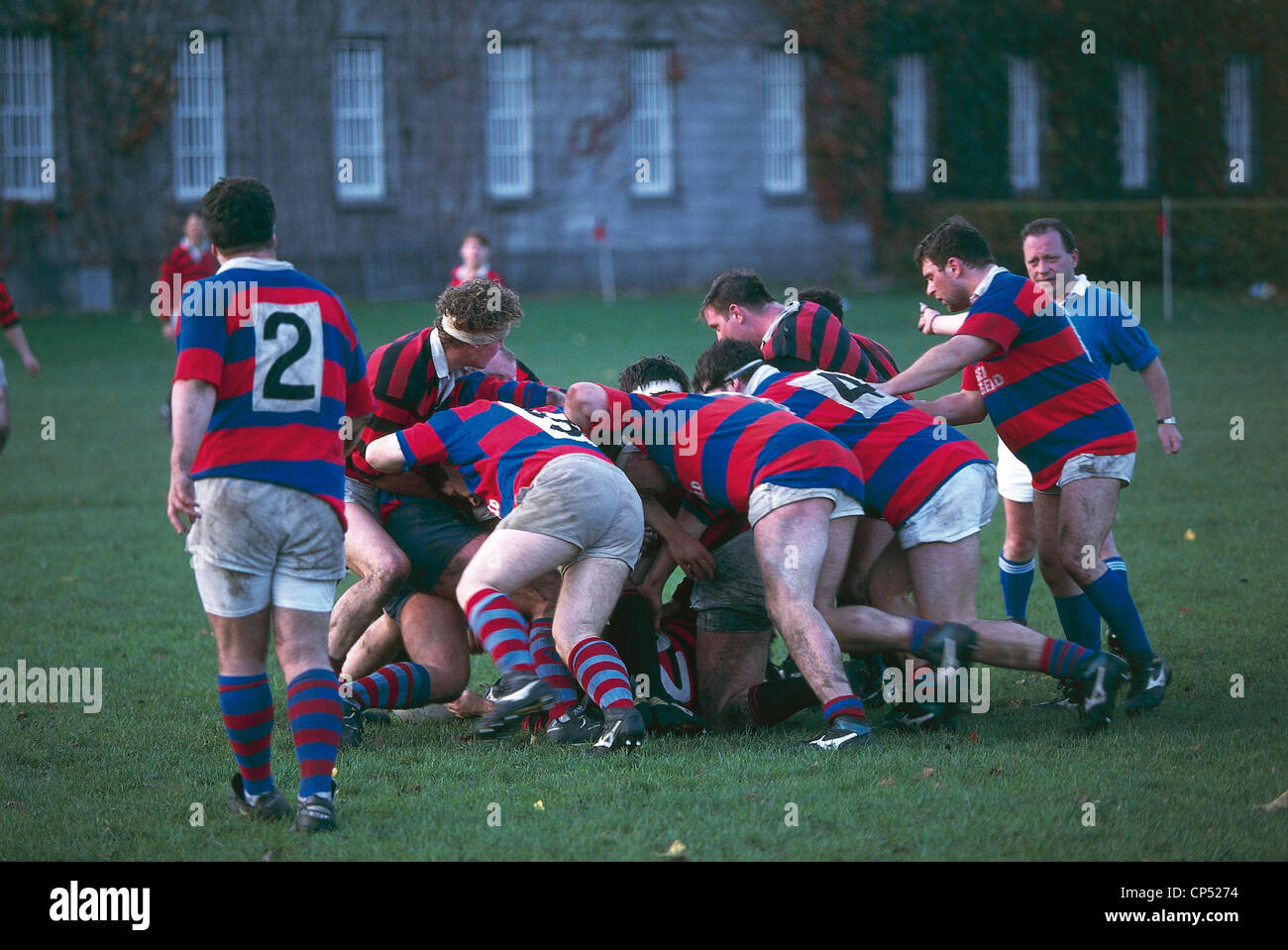 Ireland - Dublin. Trinity College, playing rugby Stock Photo - Alamy