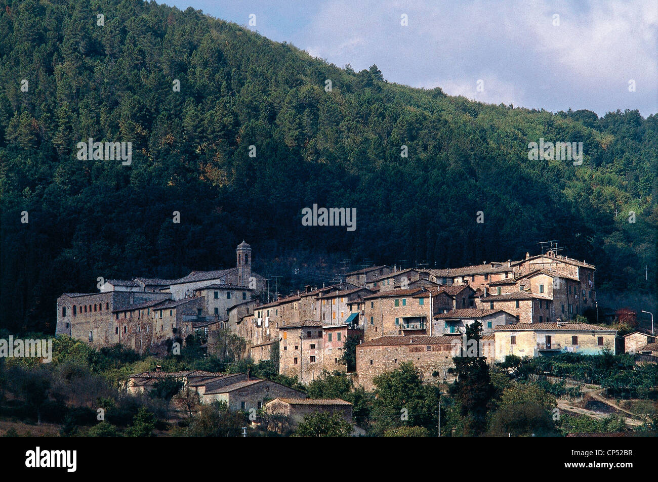 Tuscany Stigliano (Si) Panorama Stock Photo - Alamy