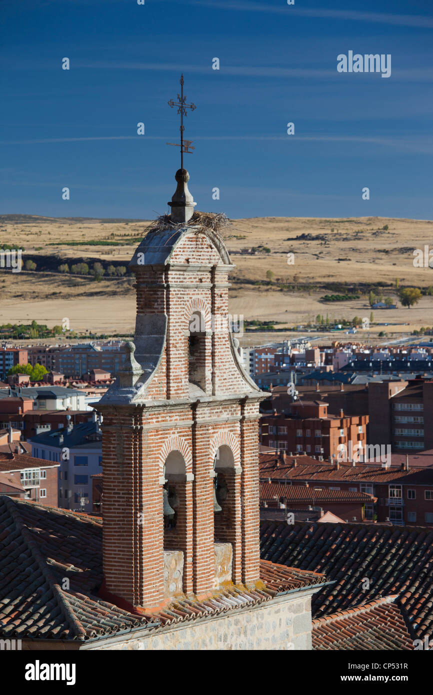 Spain, Castilla y Leon Region, Avila Province, Avila, elevated town ...