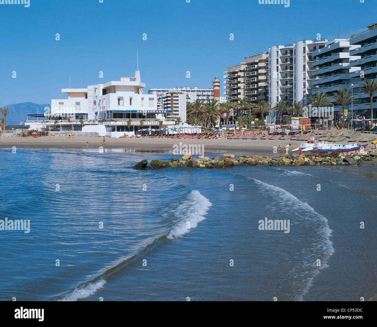 Spain - Marbella. Beach Stock Photo - Alamy