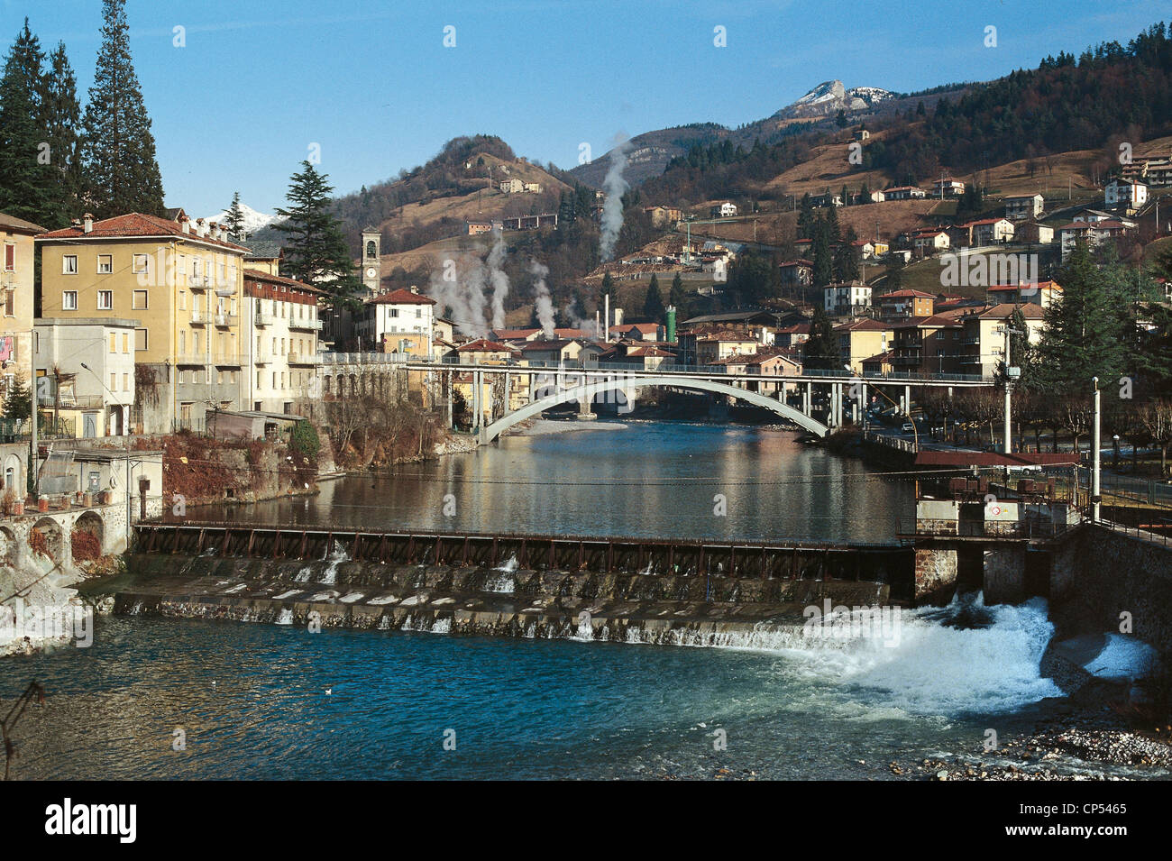 Lombardy - Val Brembana. John White River Brembo Stock Photo - Alamy