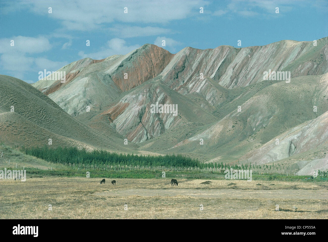 China - Xinjiang - Uygur, mountain range of the Tian Shan (Heavenly ...