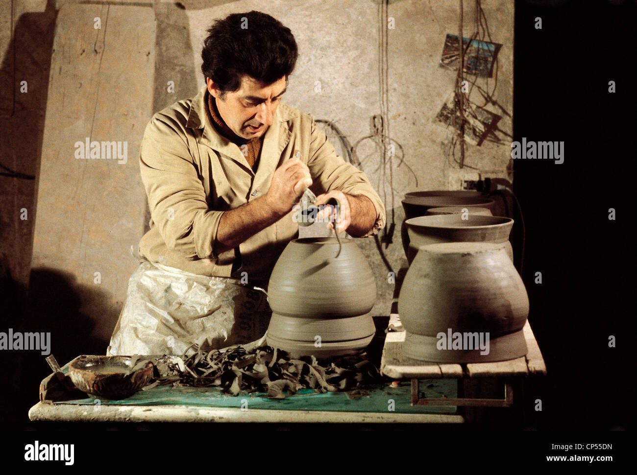 Tuscany Montelupo Working Pottery Stock Photo - Alamy