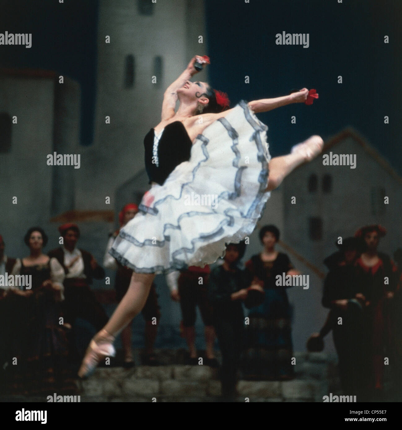 Russia - Moscow - Bolsoj Theatre (Teatr Bolshoi, 1856). Dancer during ...