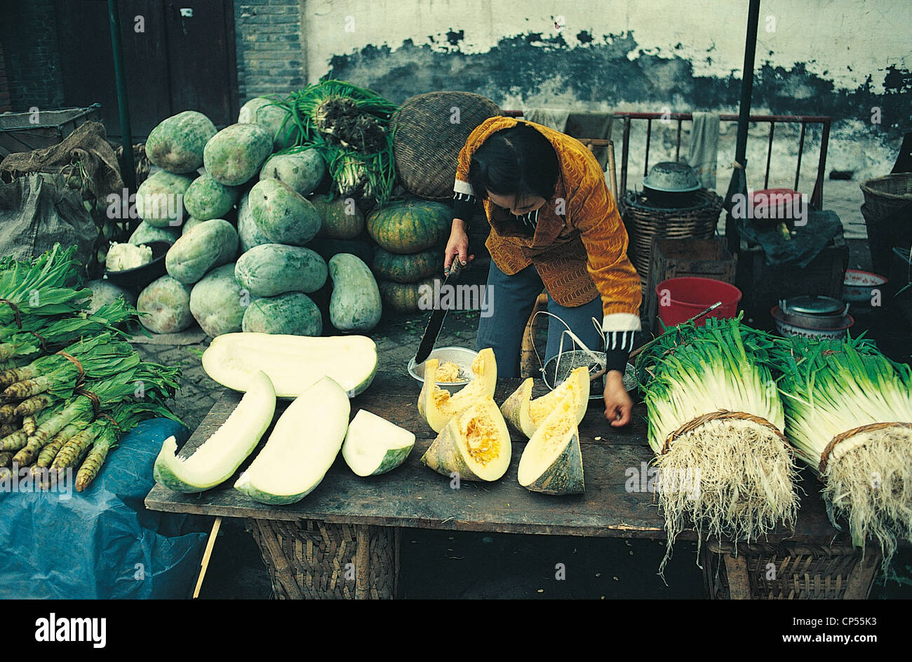 Chengdu Sichuan China Market Stock Photo - Alamy