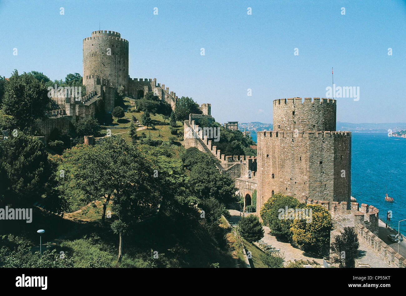 Turkey - Istanbul. Rumeli Hisari, a fortress on the Bosphorus Strait ...