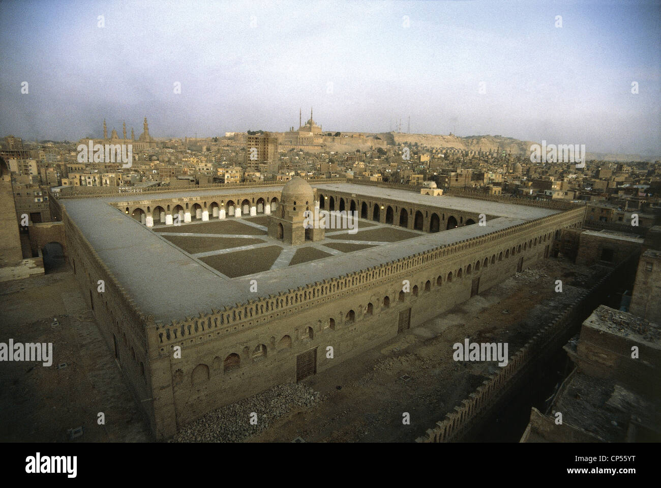 Egypt - Cairo. View of the Mosque of Ibn Tulun, 879 AD Stock Photo - Alamy
