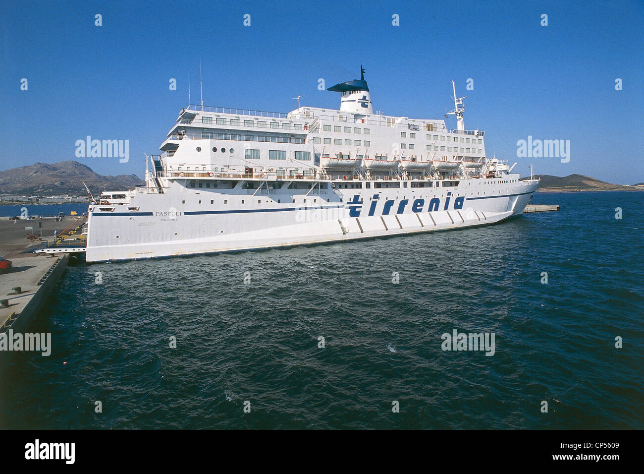 Sardinia - Olbia (Ss). Ferry in the port Stock Photo - Alamy