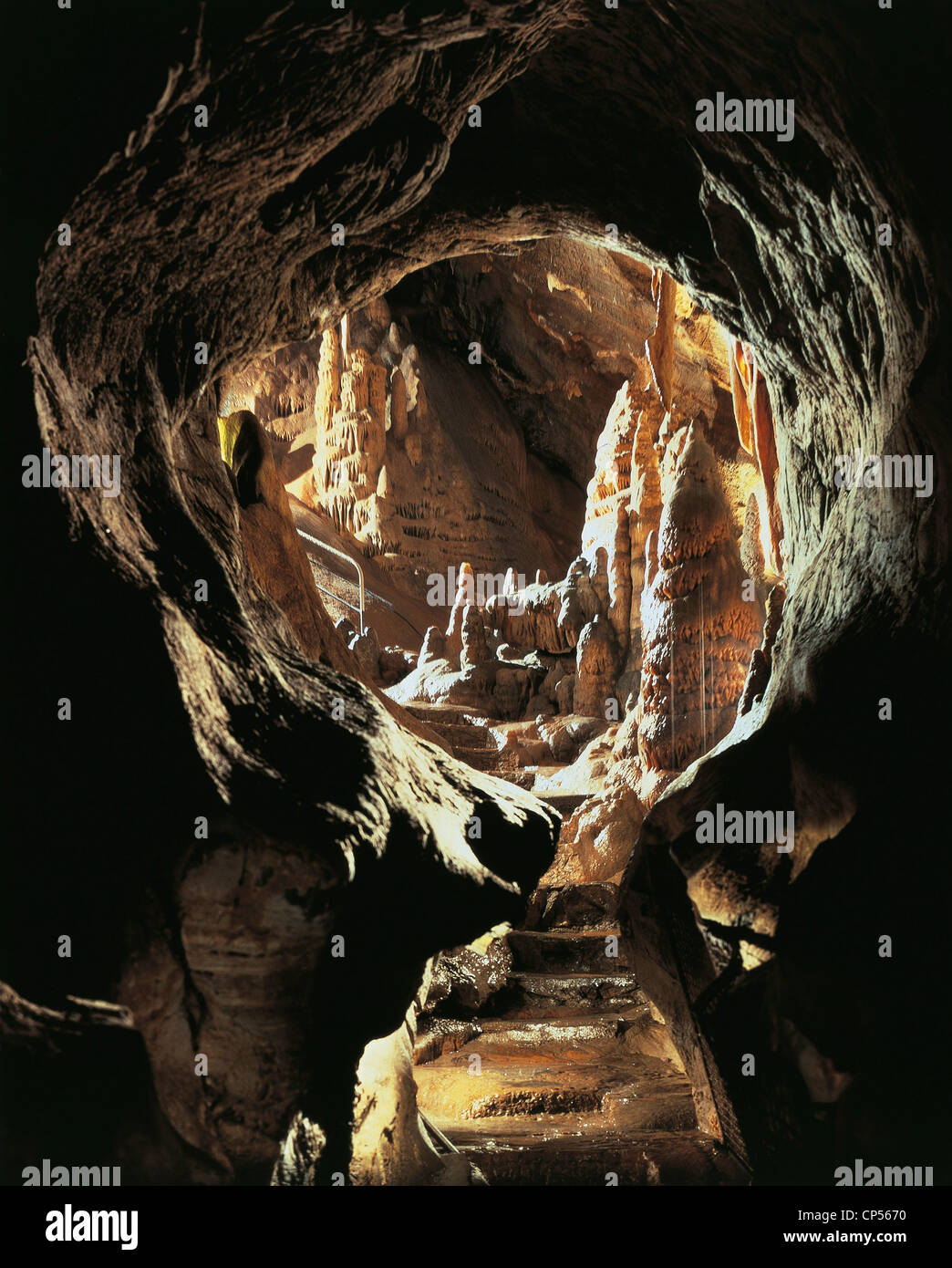 Liguria Toirano Inside Grotto Stock Photo - Alamy