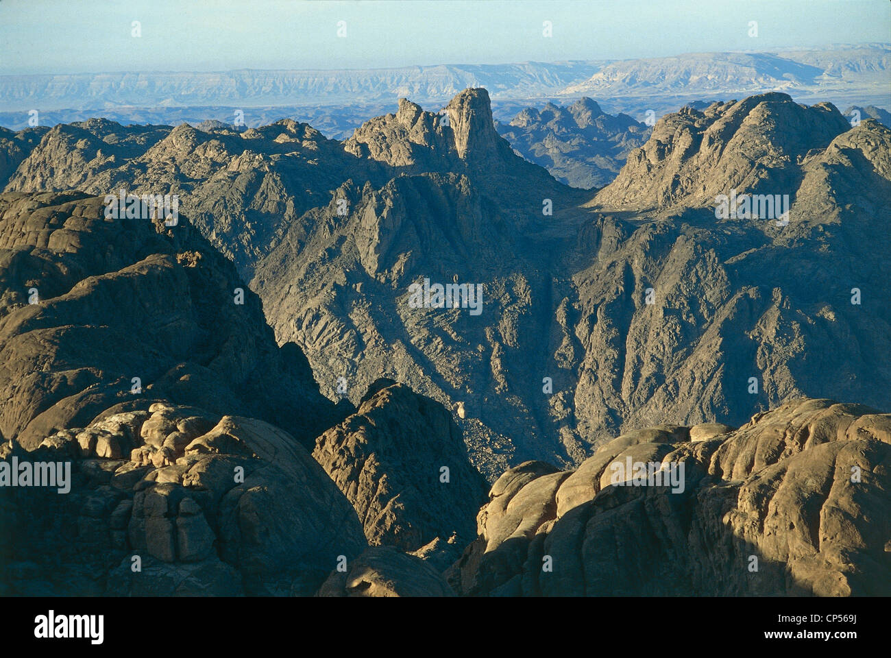 Egypt - Sinai Peninsula - The peaks of the massif around the Mount of ...