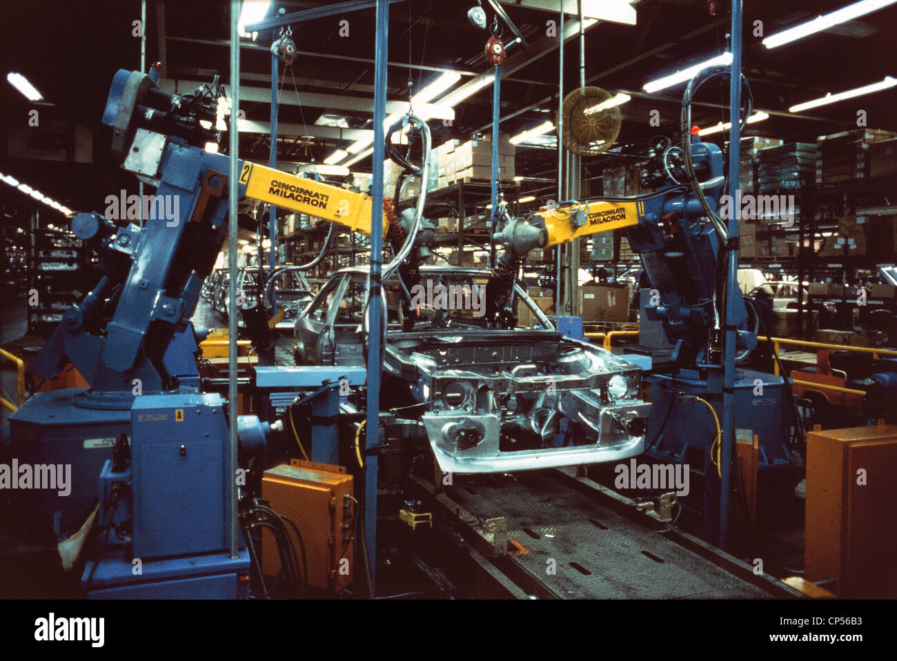 United States, Michigan, Detroit, Ford Auto Industry, Robots Stock ...