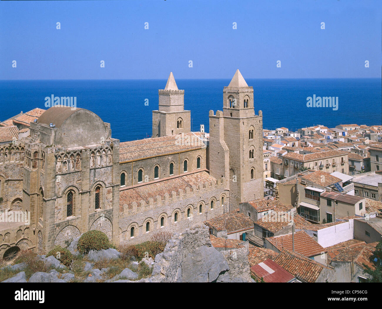 Sicily - Cefalu (Pa). The cathedral Stock Photo - Alamy