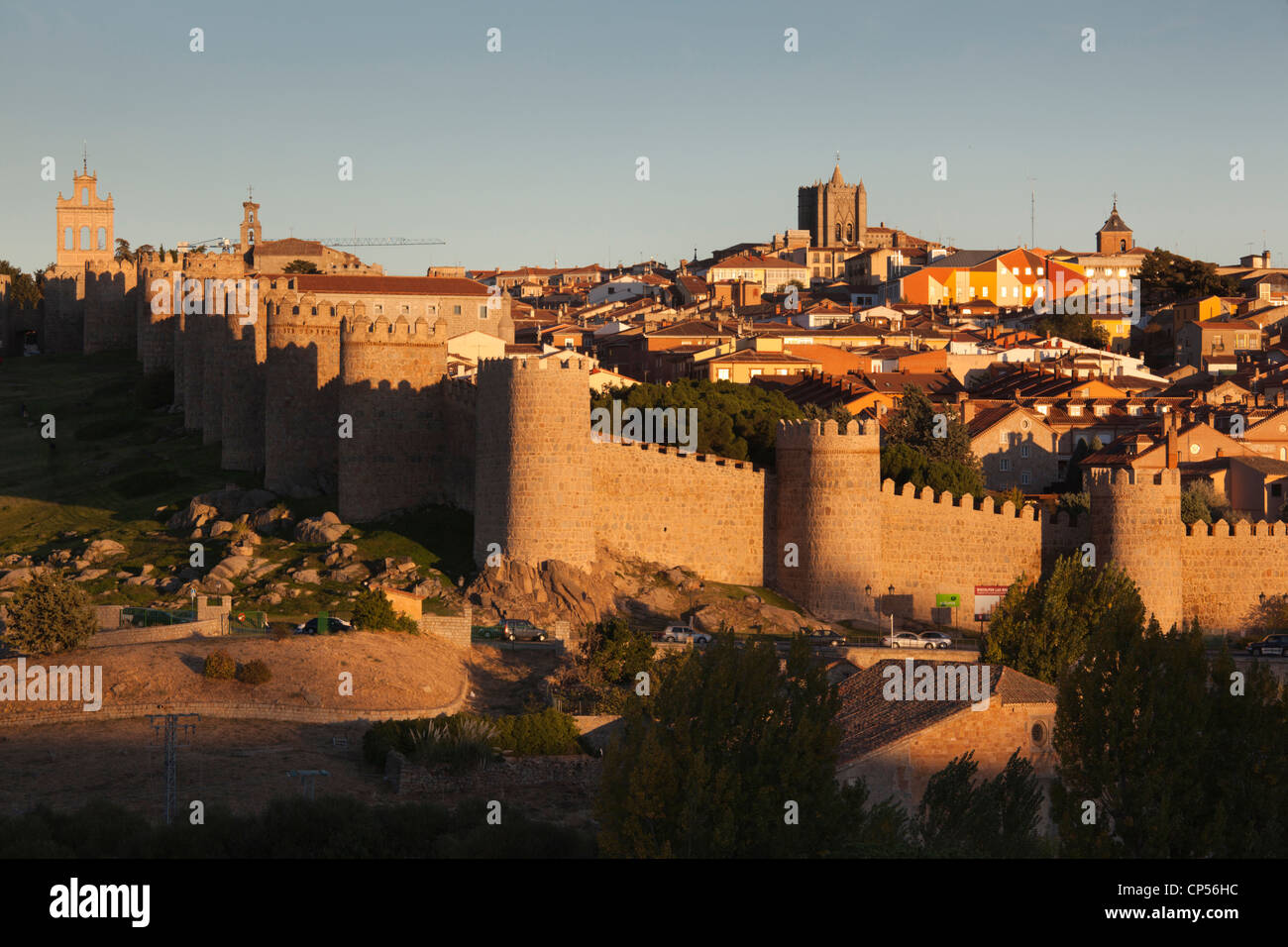 Spain, Castilla y Leon Region, Avila Province, Avila, Las Murallas ...