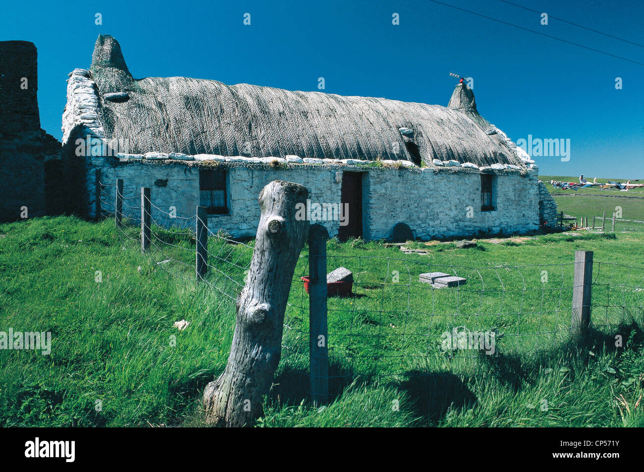 United Kingdom - Scotland - Shetland Islands - Mainland, cottage Stock ...