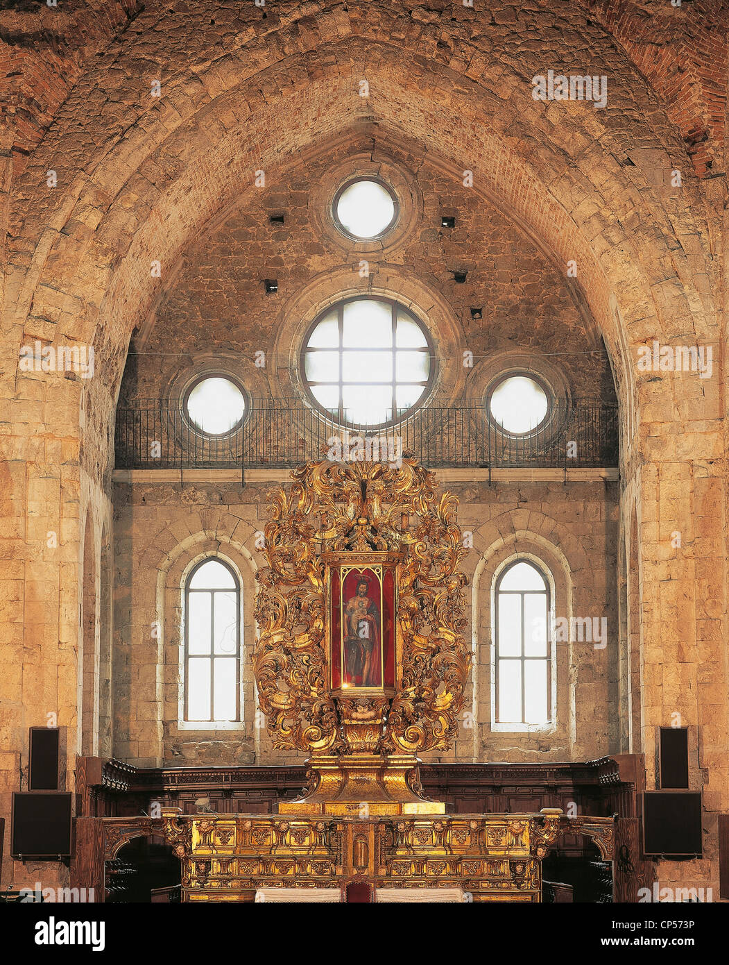 CALABRIA San Giovanni in Fiore (CS) BADIA Florens ALTAR Stock Photo - Alamy