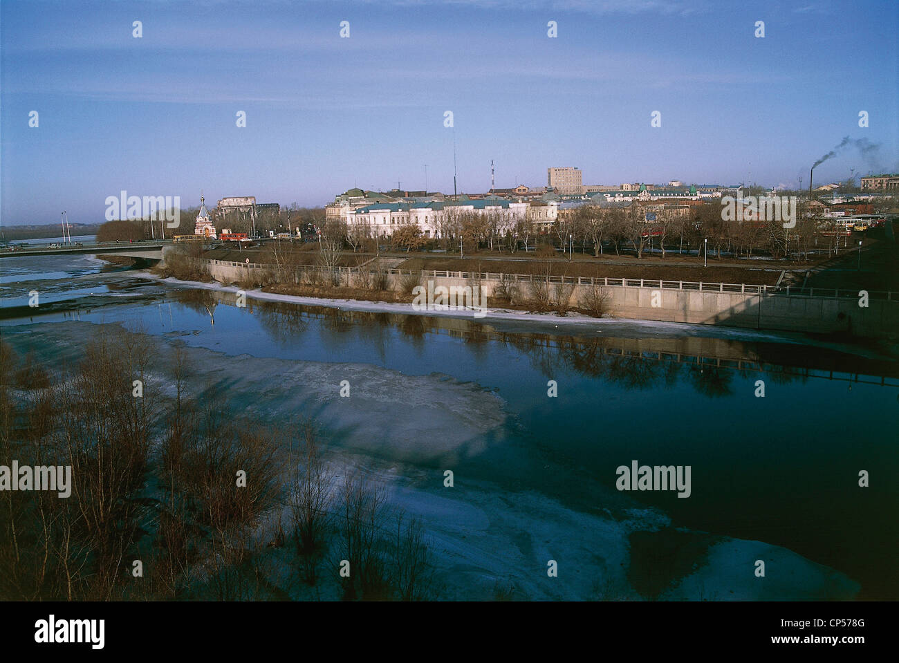 Russia - Siberia - Omsk. View of the city Stock Photo - Alamy