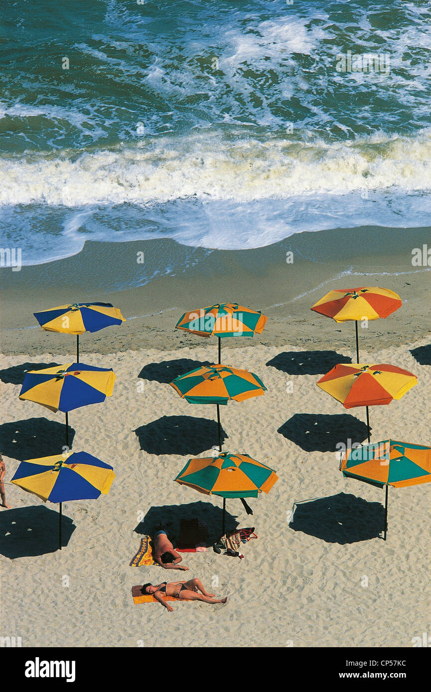 Bulgaria On The Beach Umbrella Of The Zone Of Varna Golden Sands On The ...