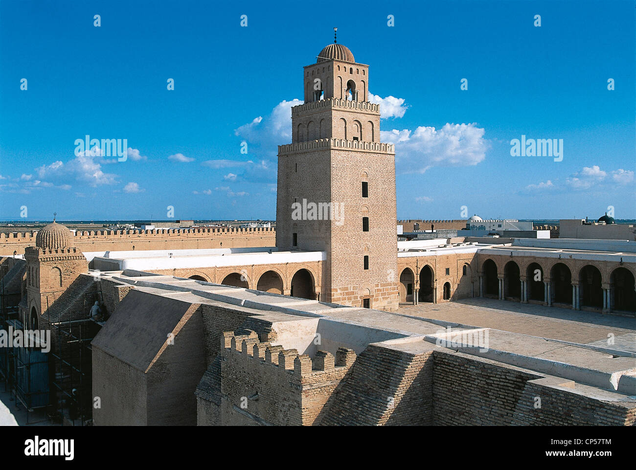 TUNISIA KAIROUAN GREAT MOSQUE SIDI Oqba THE MORE 'OLD PLACE OF PRAYER ...