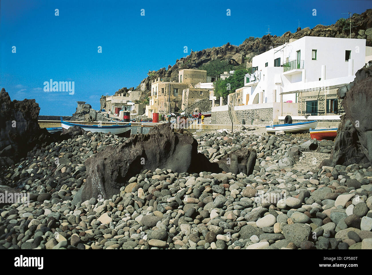 Alicudi harbour hi-res stock photography and images - Alamy