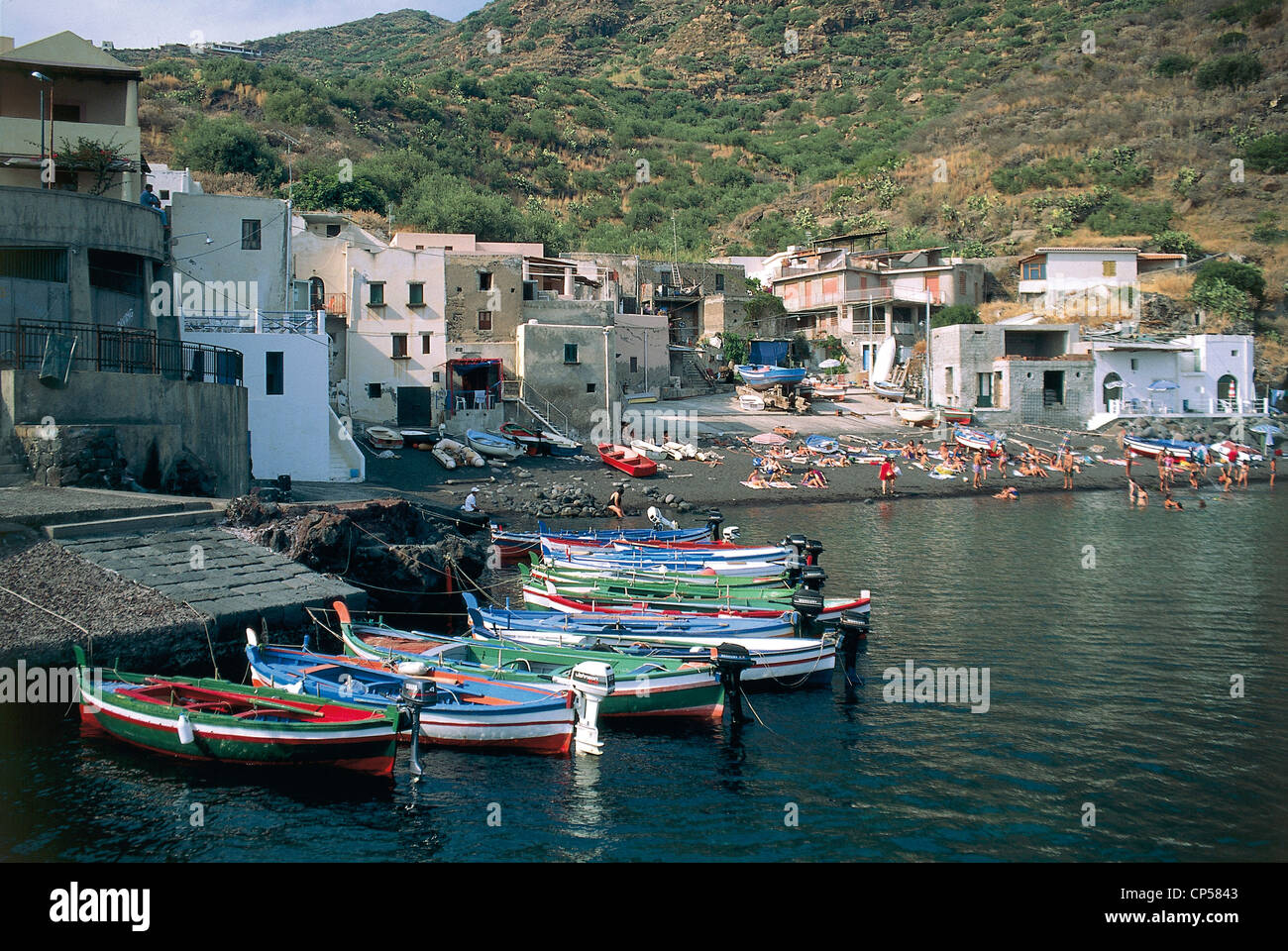 Eolie Sicily Island Marina Salina Rinella Stock Photo: 48059315 - Alamy