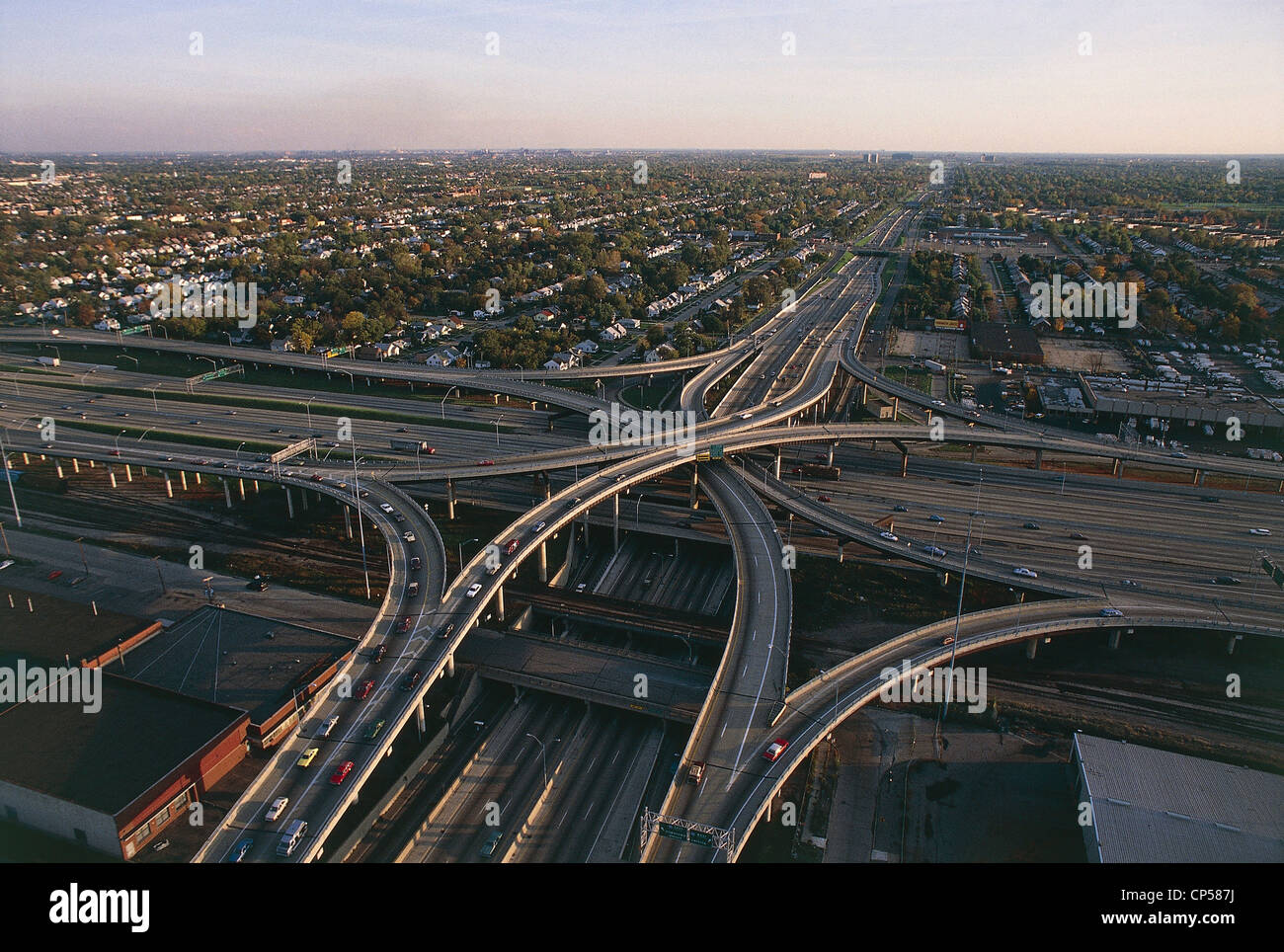 United States Of America Detroit Highway Stock Photo - Alamy