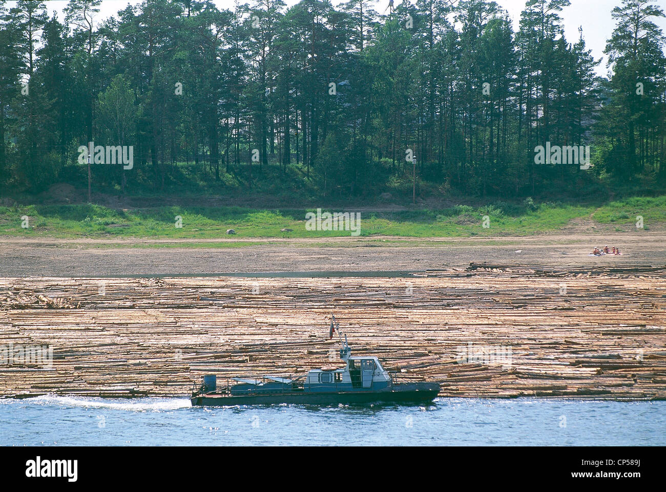 Timber river siberia hi-res stock photography and images - Alamy