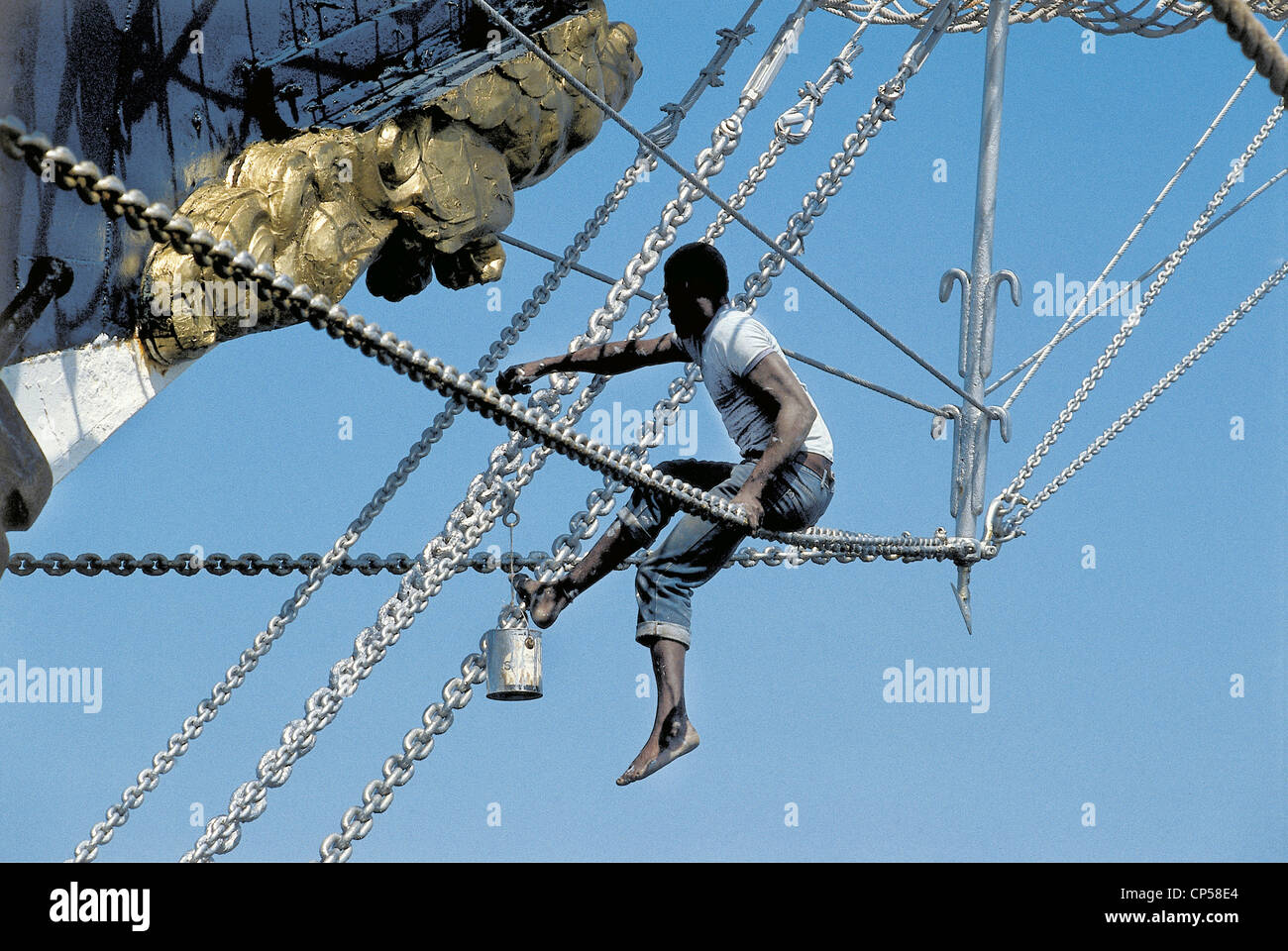 Bahamas Painting Chains Stock Photo - Alamy