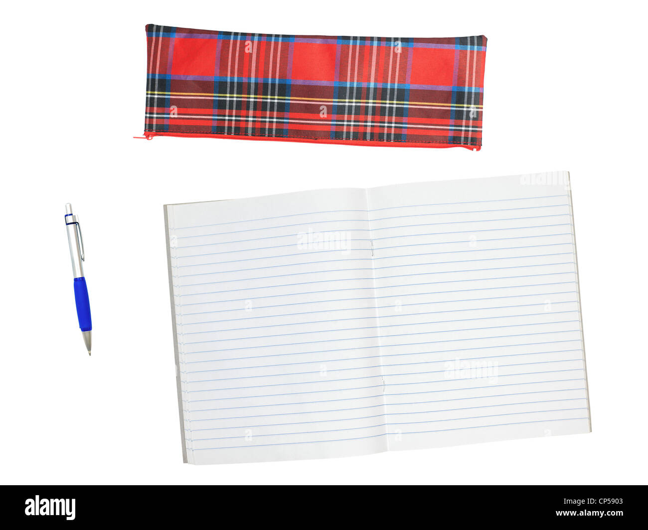A notepad isolated against a white background Stock Photo - Alamy