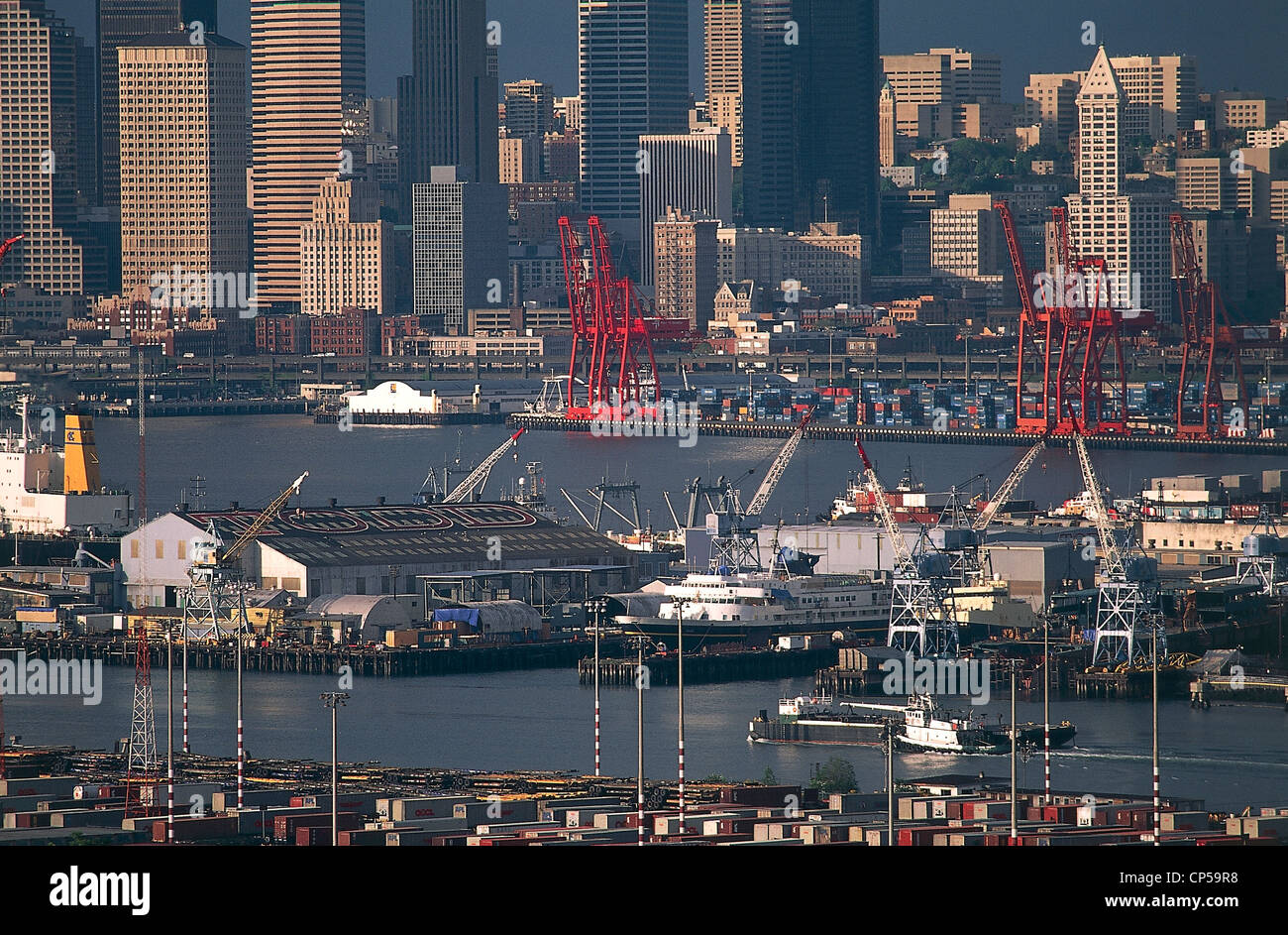 United States Of America Washington Seattle Port Stock Photo - Alamy