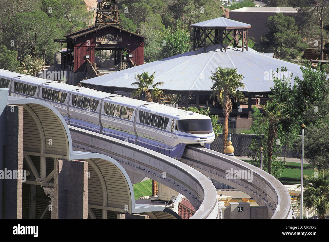 United States of America - Nevada - Las Vegas. Monorail Stock Photo - Alamy