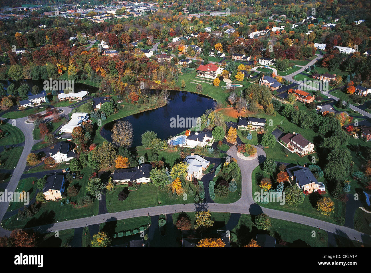 UNITED STATES OF AMERICA - MICHIGAN, DETROIT. Residential area, a ...