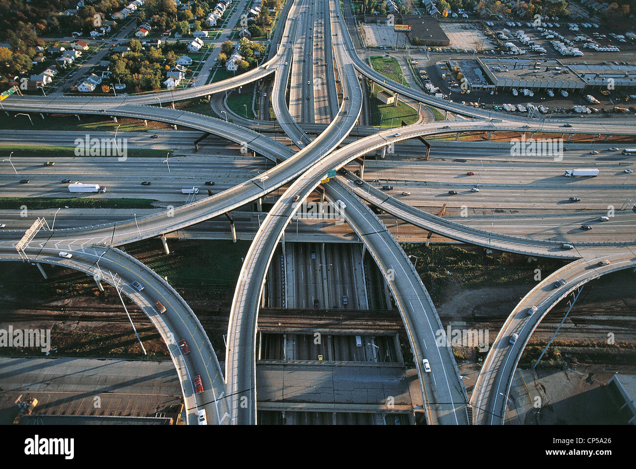 Usa, Michigan. Detroit, Highway Stock Photo - Alamy