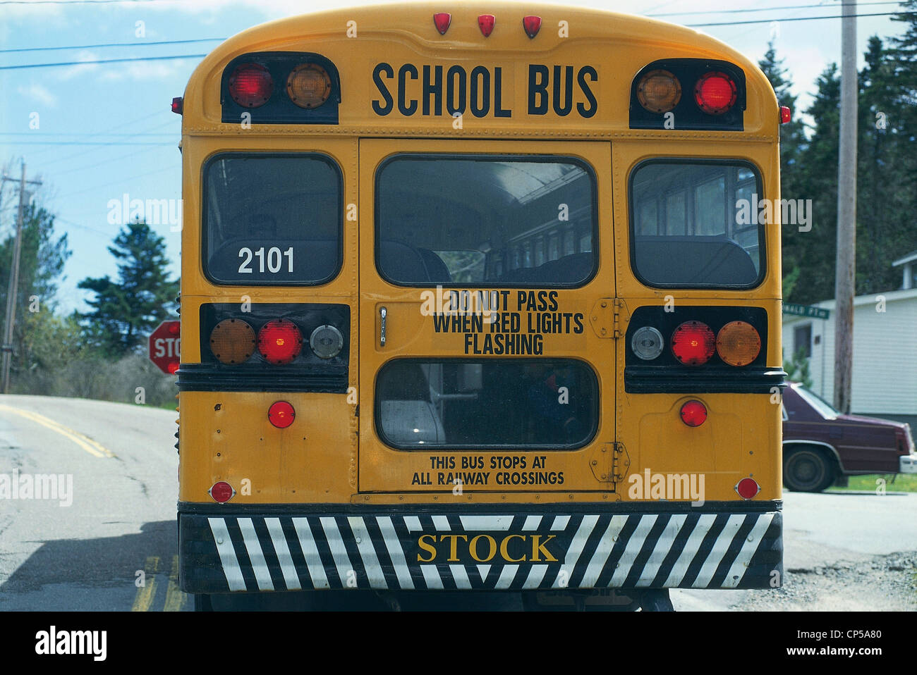 Canada - School Bus Stock Photo - Alamy