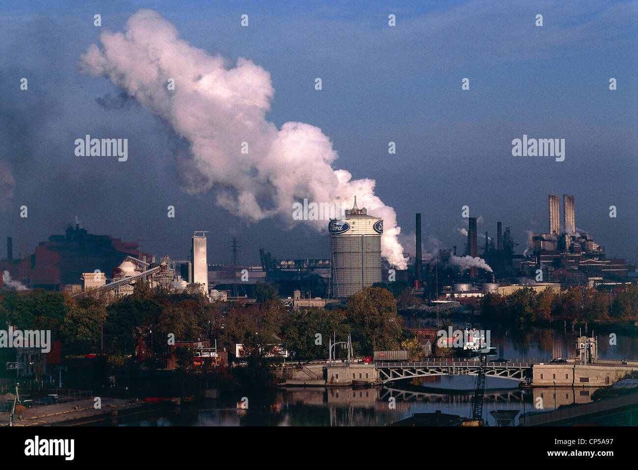 USA - Michigan - Detroit. Ford's River Rouge industrial plants Stock ...