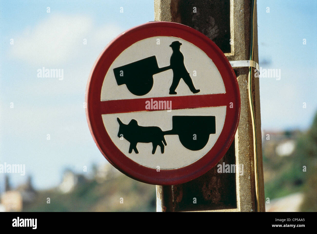Madagascar - Road signs Stock Photo - Alamy