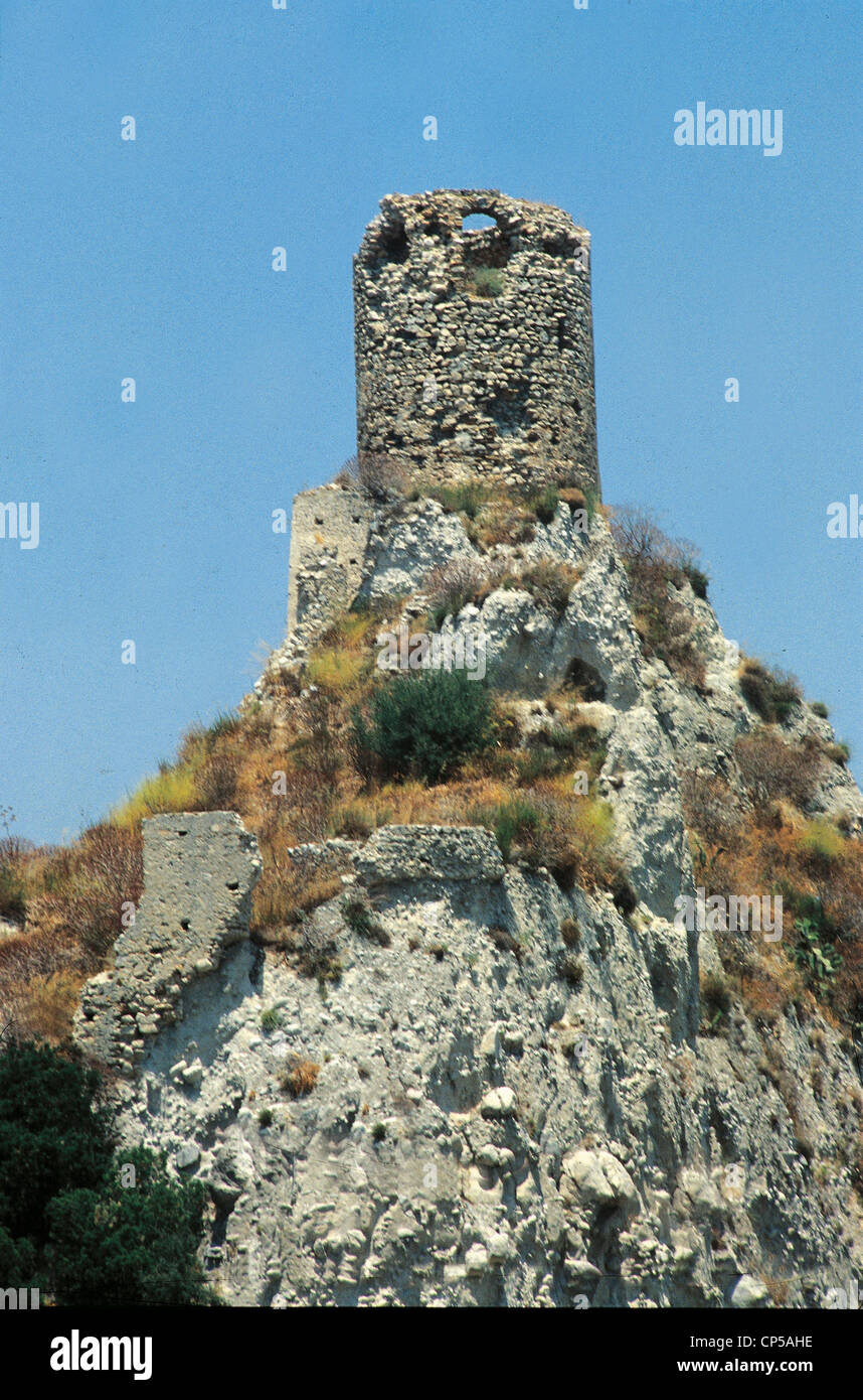 Calabria - Roccella Jonica (RC). Torre said Norman tower Pizzofalcone ...