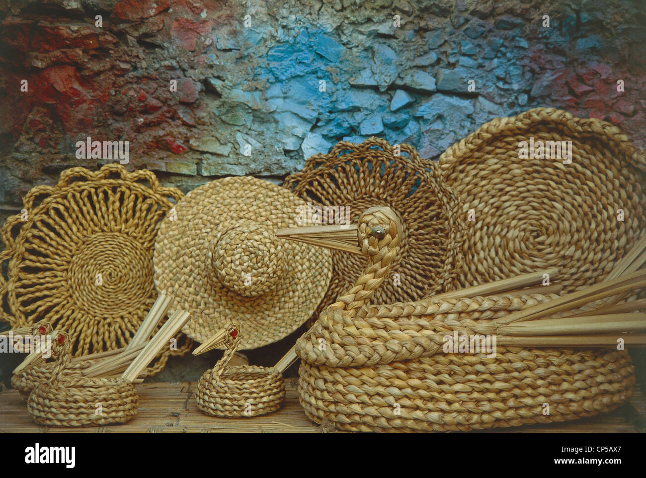 BASILICATA Trecchina STRAW WITH rushes Stock Photo - Alamy