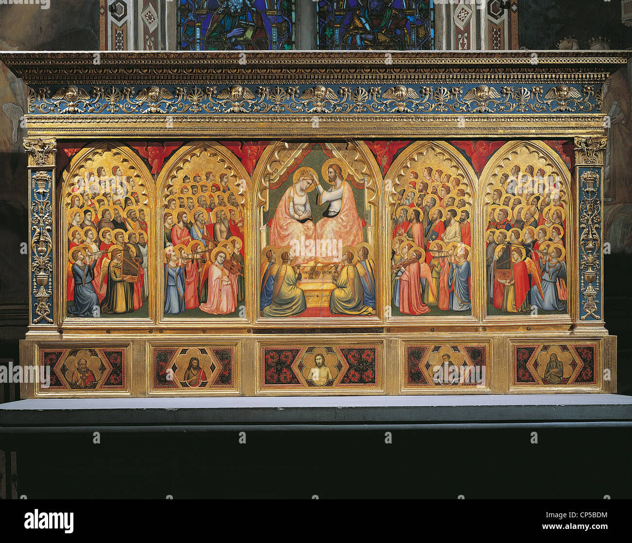 Florence S. Capp.Baroncelli Giotto Cross Virgin Coronation Stock Photo ...