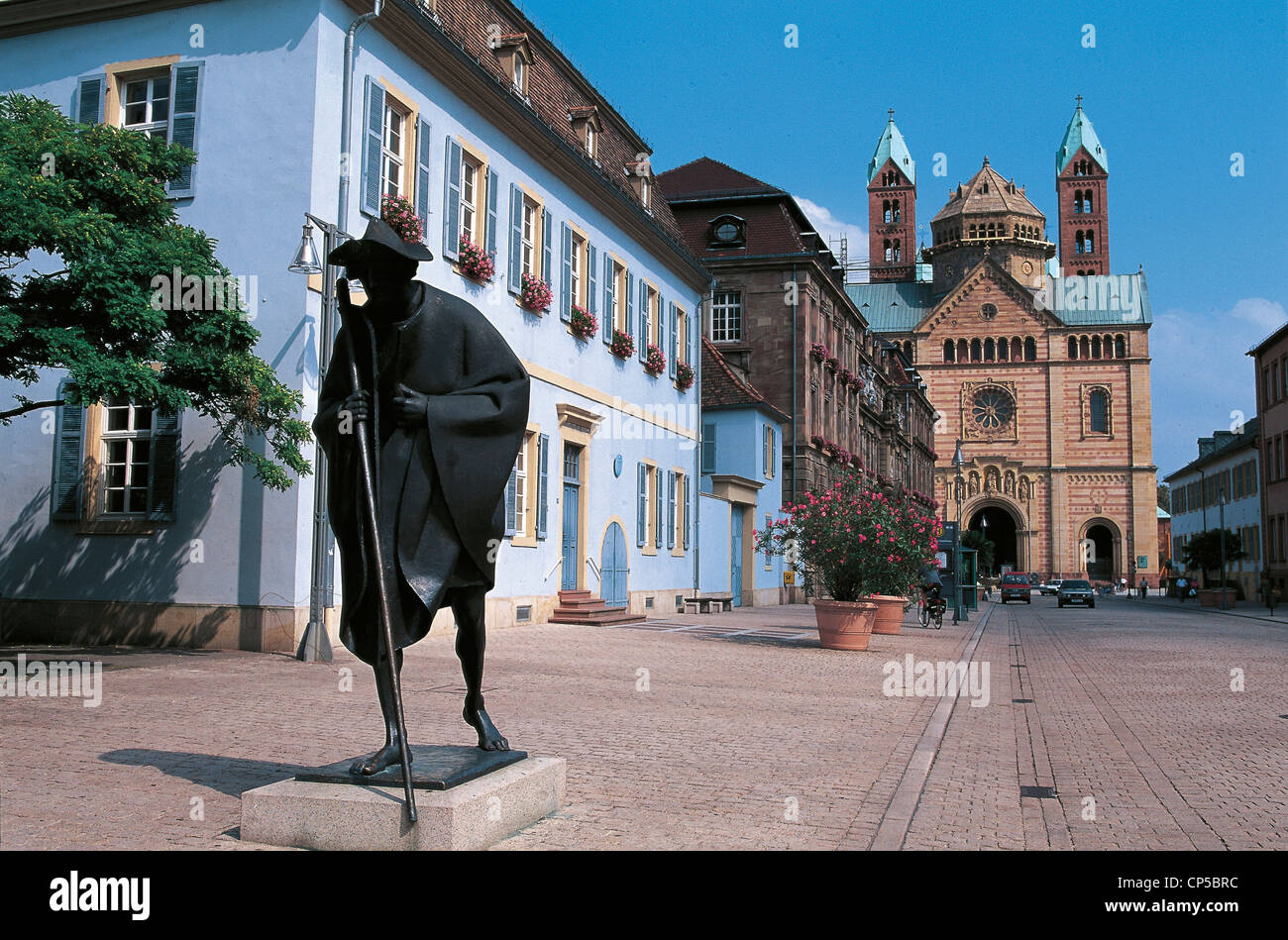 Germany Rheinland-Pfalz Speyer (Speyer). Maximilian Strasse, Pilgrim ...