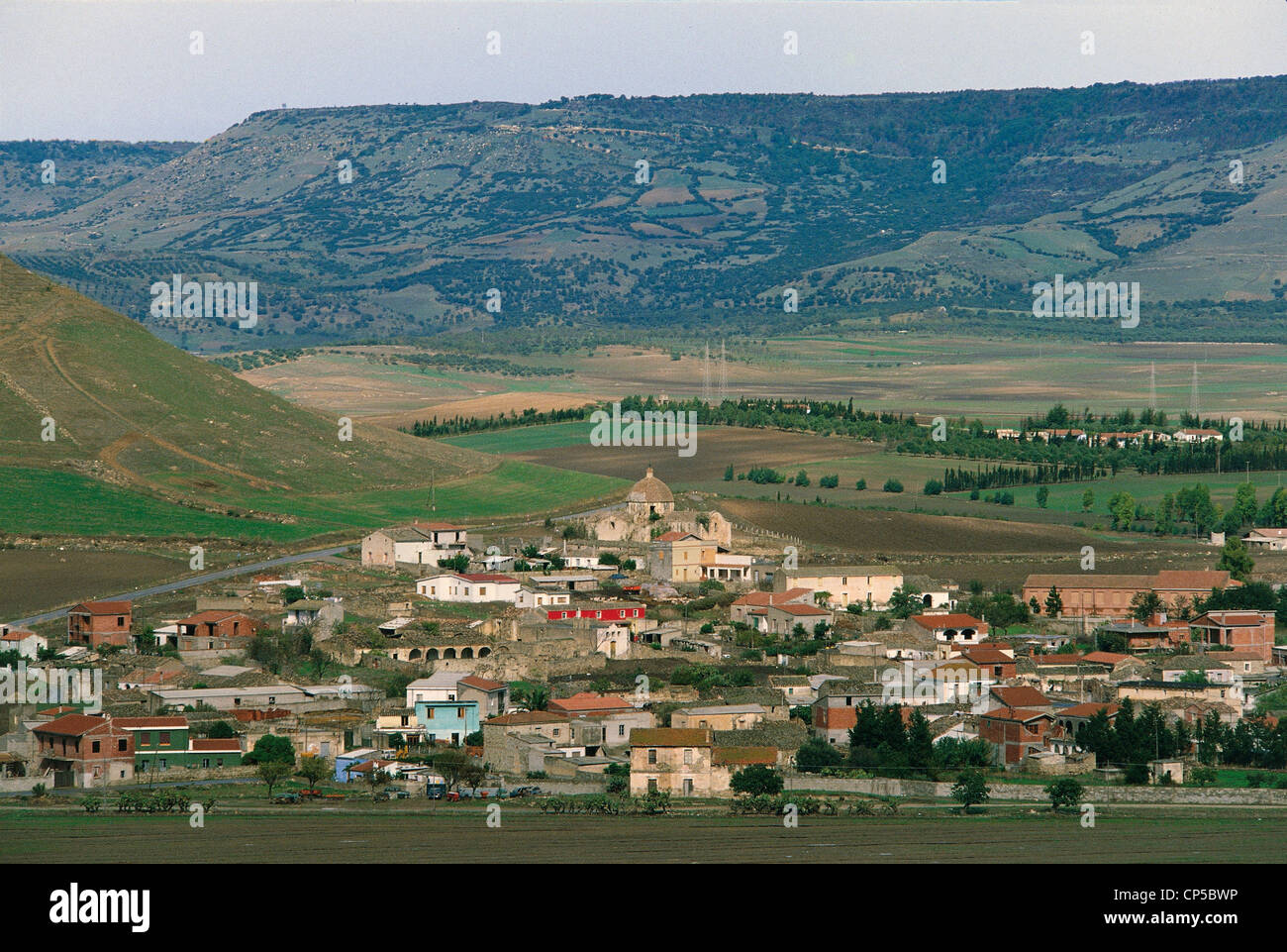Sardinia - Marmilla - View of Las Plassas (Ca Stock Photo - Alamy